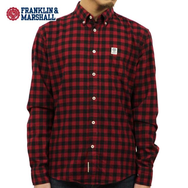 フランクリン マーシャル シャツ メンズ 正規販売店 FRANKLIN＆MARSHALL 長袖シャツ FLANNEL SHIRTS DETROIT RED MC SHMAL266 3014 D15S25 クリスマス プレゼント ラッピング