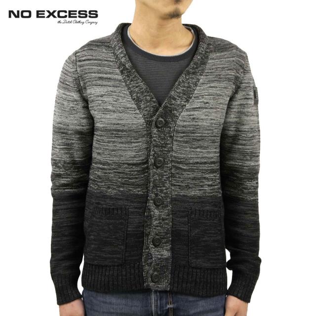 ノーエクセス セーター メンズ 正規販売店 NO EXCESS カーディガン PULLOVER BUTTON CARDIGAN 230933 20 black D00S20 クリスマス プレゼント ラッピング