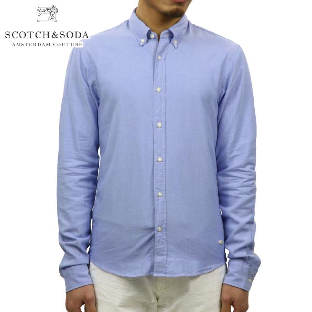 スコッチアンドソーダ シャツ メンズ 正規販売店 SCOTCH＆SODA 長袖シャツ Classic Lightweight oxford shirt. Sold with cufflinks 130729 50 D15S25 クリスマス プレゼント ラッピング