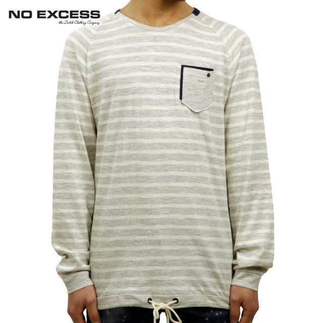 ノーエクセス スウェット メンズ 正規販売店 NO EXCESS フリース RAGLAN R-NECK STRIPE LONG SLEEVE TEE 150251 102 D15S25 クリスマス プレゼント ラッピング