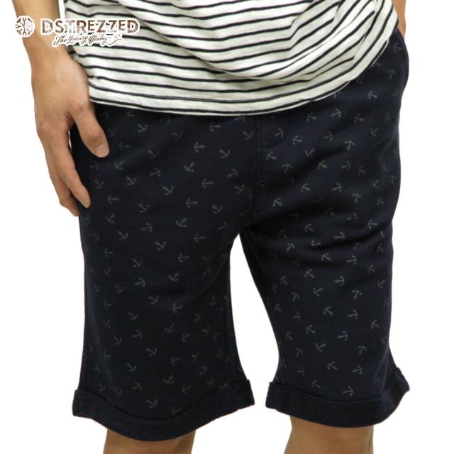 ディストレス ショートパンツ メンズ 正規販売店 DSTREZZED ハーフパンツ ボトムス Chino short Sprinkle Anchor sweat 515030 69 D15S25 クリスマス プレゼント ラッピング
