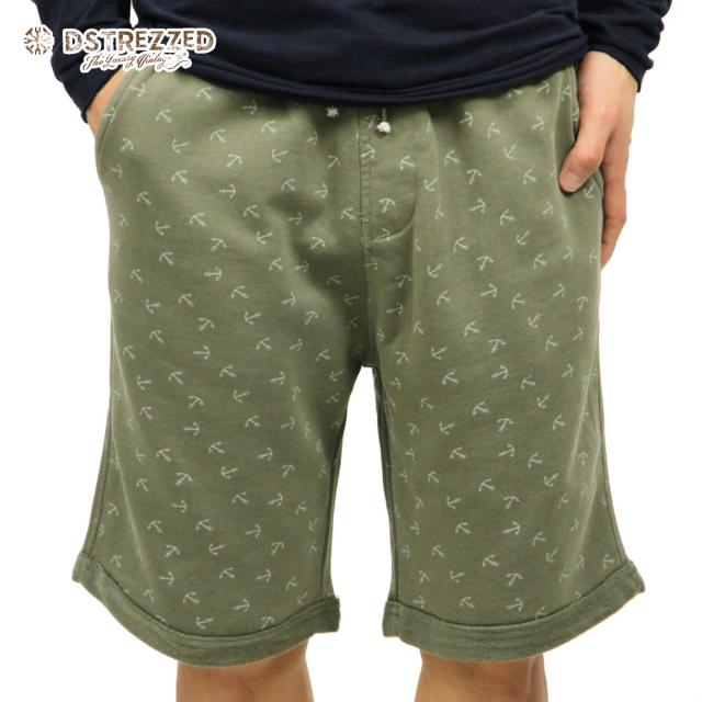 ディストレス ショートパンツ メンズ 正規販売店 DSTREZZED ハーフパンツ ボトムス Chino short Sprinkle Anchor sweat 515030 11 D15S25 クリスマス プレゼント ラッピング