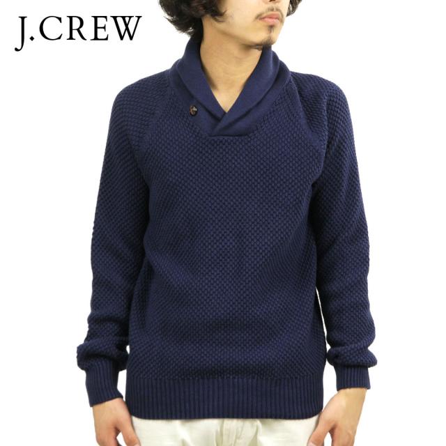 ジェイクルー セーター メンズ 正規品 J.CREW WAFFLED COTTON SHAWL-COLLAR PULLOVER SWEATER 03770 D20S30 クリスマス プレゼント ラッピング