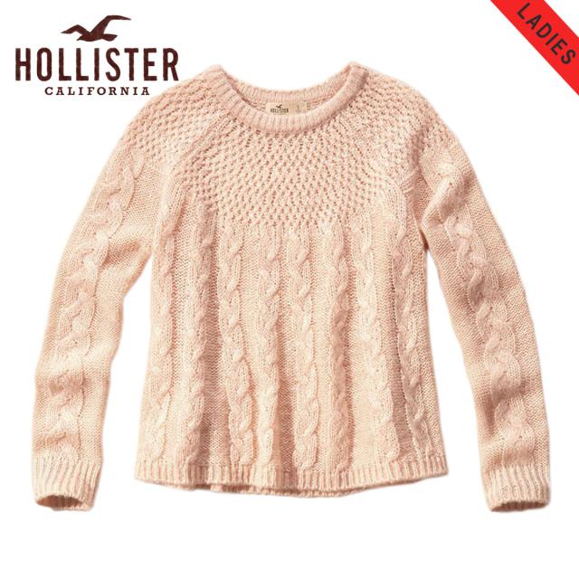 20%OFFクーポンセール 【利用期間 12/13 0:00〜12/19 9:59】 ホリスター セーター レディース 正規品 HOLLISTER Cable Swing Sweater 350-507-0573-600 D20S30 クリスマス プレゼント ラッピング