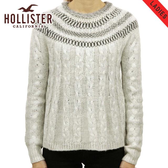 20%OFFクーポンセール 【利用期間 12/13 0:00〜12/19 9:59】 ホリスター セーター レディース 正規品 HOLLISTER Cable Swing Sweater 350-507-0573-118 D20S30 クリスマス プレゼント ラッピング