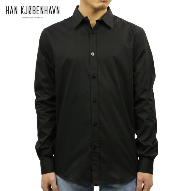 ハン HAN KJOBENHAVN メンズ シャツ EVERYDAY SHIRT 39.1 BLACK D00S20 クリスマス プレゼント ラッピング
