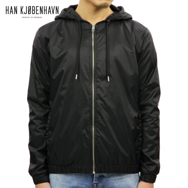 ハン ジャケット メンズ 正規販売店 HAN KJOBENHAVN アウター ジャケット TECH ZIP HOOD 69.2 BLACK D00S20 クリスマス プレゼント ラッピング