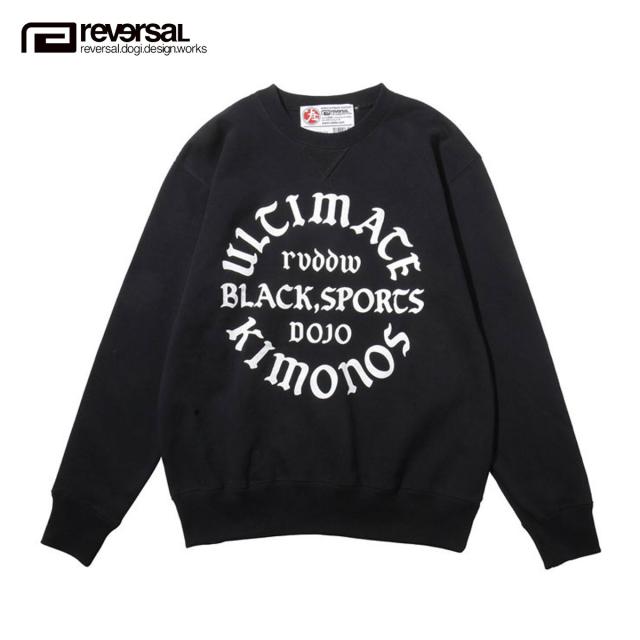 リバーサル スウェット メンズ 正規販売店 REVERSAL rvddw  トレーナー ULTIMATE KIMONOS CREW SWEAT rvap16aw006 APPAREL BLACK D00S20 クリスマス プレゼント ラッピング