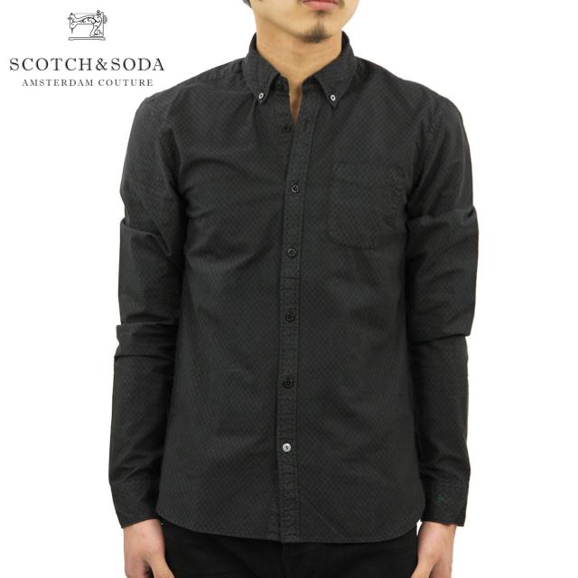 スコッチアンドソーダ シャツ メンズ 正規販売店 SCOTCH＆SODA 長袖シャツ Allover Printed 1 Pocket Shirt 100025 A1 D00S20 クリスマス プレゼント ラッピング