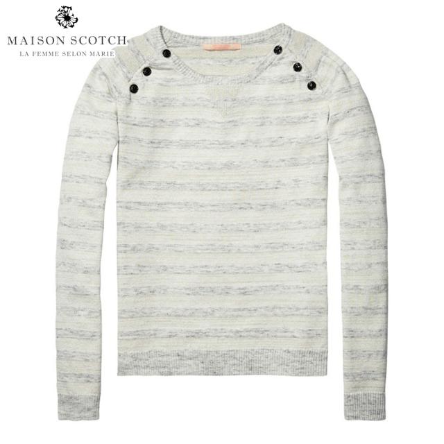 メゾンスコッチ MAISON SCOTCH 正規販売店 レディース フリース Pullover with buttons at shoulder. 100254 17 D00S20 クリスマス プレゼント ラッピング