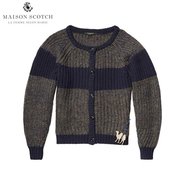 メゾンスコッチ MAISON SCOTCH 正規販売店 レディース カーディガン Boxy fit cardigan with shaped sleeves. 134103 6B D00S20 クリスマス プレゼント ラッピング