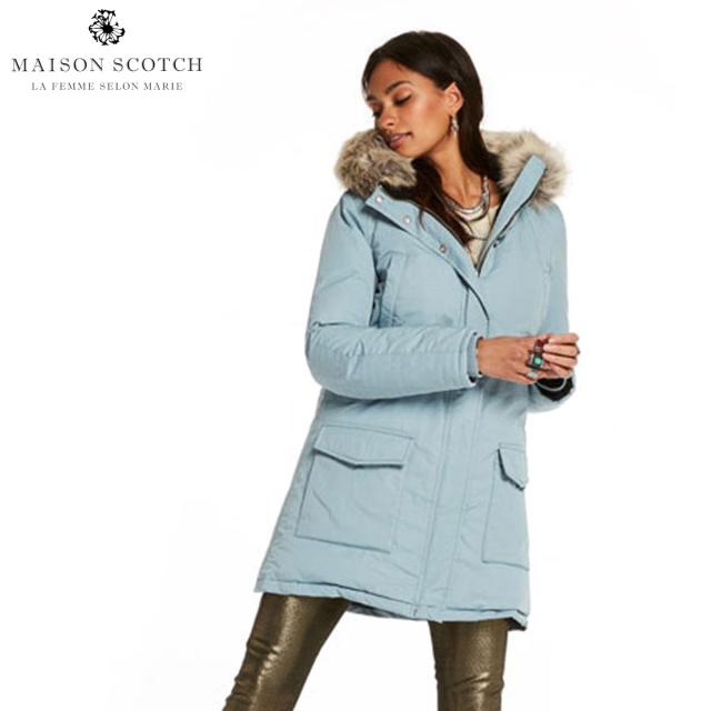 20%OFFクーポンセール 【利用期間 12/13 0:00〜12/19 9:59】 メゾンスコッチ ジャケット レディース 正規販売店 MAISON SCOTCH アウター ジャケット Long boa jacket 101893 58 D00S20 クリスマス プレゼント ラッピング