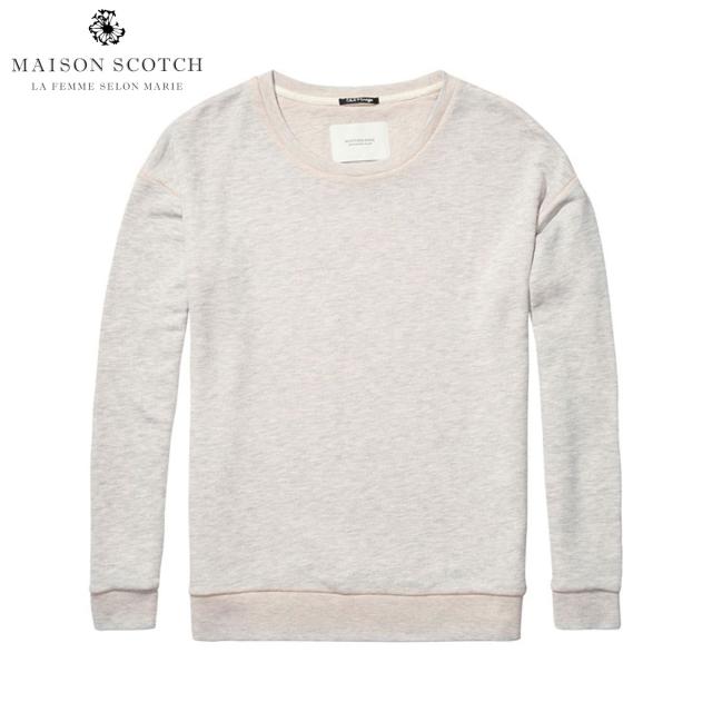 20%OFFセール 【販売期間 12/13 0:00〜12/19 9:59】 メゾンスコッチ MAISON SCOTCH 正規販売店 レディース フリース Basic burn out sweat in soft quality 100212 98 D00S20 クリスマス プレゼント ラッピング