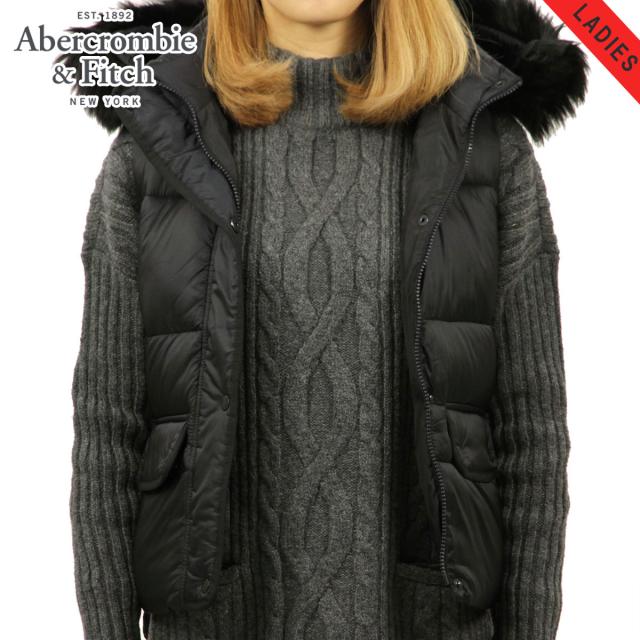 アバクロ ベスト レディース 正規品 Abercrombie＆Fitch アウター HOODED PUFFER VEST 144-442-0493-900 D00S20 クリスマス プレゼント ラッピング