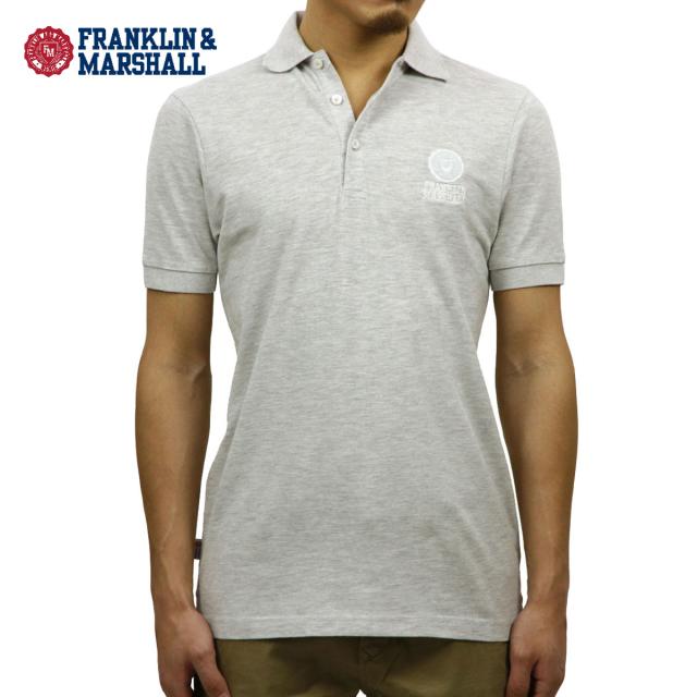 フランクリン マーシャル ポロシャツ 正規販売店 FRANKLIN＆MARSHALL 半袖ポロシャツ POLO SHIRT GREY MELANGE P クリスマス プレゼント ラッピング