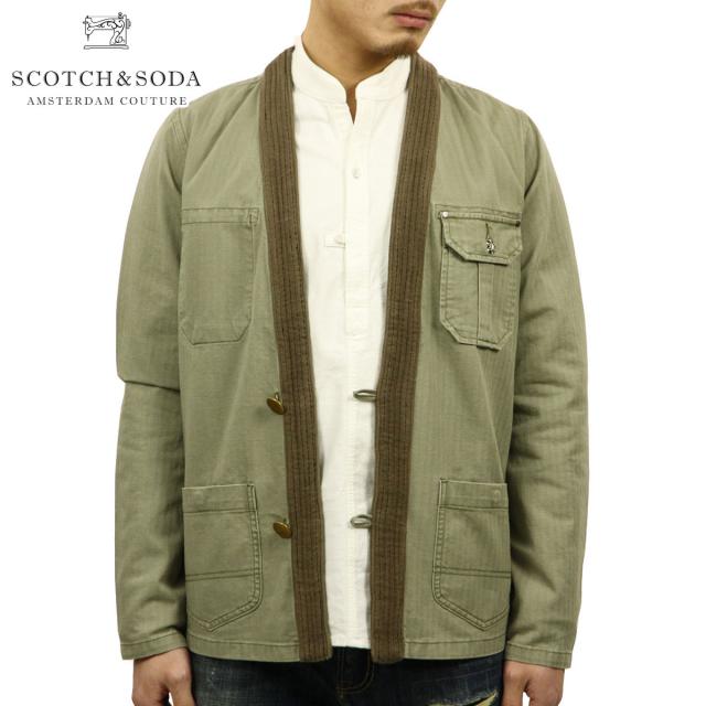スコッチアンドソーダ アウター メンズ 正規販売店 SCOTCH＆SODA ジャケット KIMONO WORKWEAR JACKET 141133 0J 51700 MILITAR D クリスマス プレゼント ラッピング