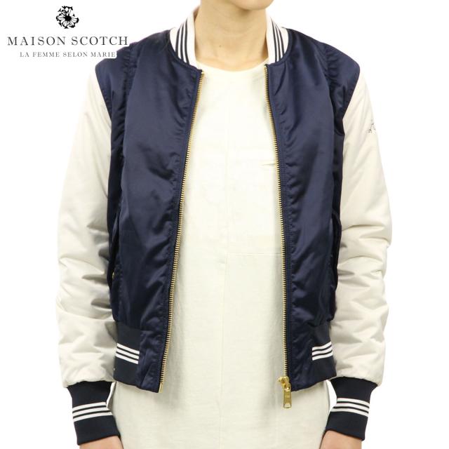 メゾンスコッチ MAISON SCOTCH 正規販売店 レディース アウター スタジャン BASIC COOL BOMBER WITH COLORBLOCKING 141372 17 51701 COMBO A D クリスマス プレゼント ラッピング