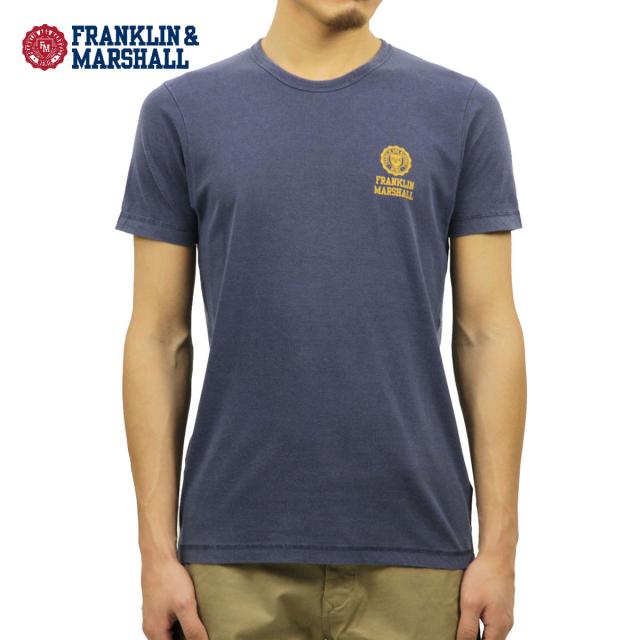 フランクリン マーシャル Tシャツ 正規販売店 FRANKLIN＆MARSHALL 半袖Tシャツ クルーネック LOGO TEE NAVY TSMF172AN 45181 4005 クリスマス プレゼント ラッピング