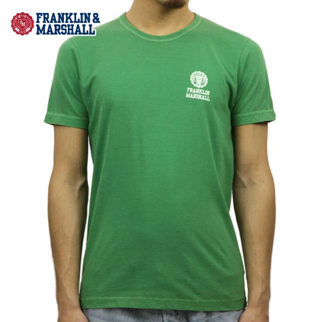 フランクリン マーシャル Tシャツ 正規販売店 FRANKLIN＆MARSHALL 半袖Tシャツ クルーネック LOGO TEE BRIGHT GR クリスマス プレゼント ラッピング