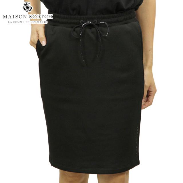 メゾンスコッチ MAISON SCOTCH 正規販売店 レディース スウェットスカート CLUB NOMADE SWEAT SKIRT 144591 08 61690 BLACK D クリスマス プレゼント ラッピング