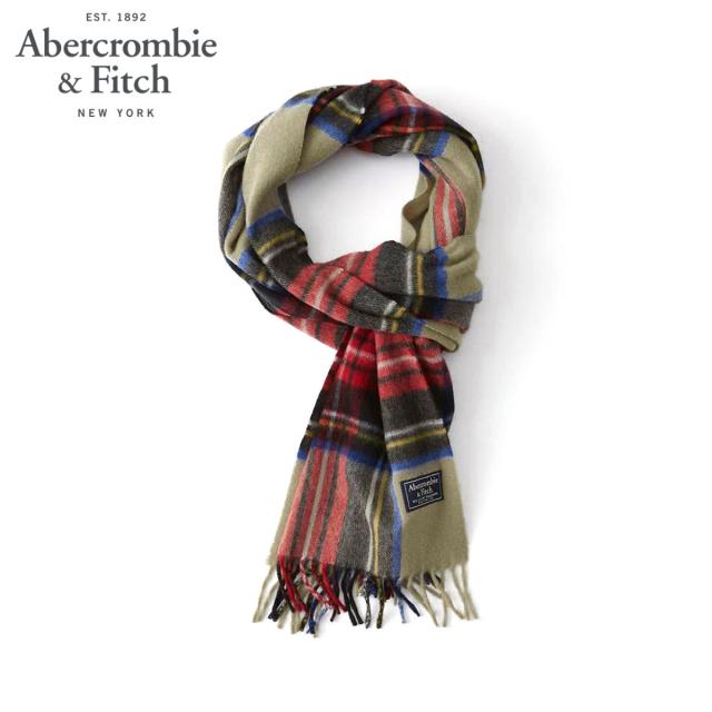 アバクロ マフラー メンズ レディース 正規品 Abercrombie＆Fitch Woven Scarf 112-180-0207-178 クリスマス プレゼント ラッピング