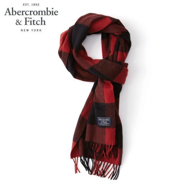 20%OFFクーポンセール 【利用期間 12/13 0:00〜12/19 9:59】 アバクロ マフラー メンズ レディース 正規品 Abercrombie＆Fitch Woven Scarf 112-180-0207-509 クリスマス プレゼント ラッピング