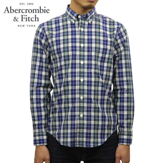 アバクロ シャツ メンズ 正規品 Abercrombie＆Fitch 長袖シャツ ボタンダウンシャツ OXFORD SHIRT 125-125-0788- クリスマス プレゼント ラッピング