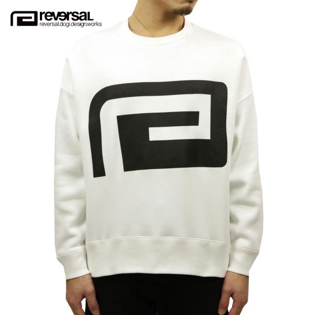 リバーサル スウェット メンズ 正規販売店 REVERSAL rvddw  トレーナー フリース  ロゴデザイン BIG SILHOUETTE LOGO CREW NECK SWEAT rv19aw016 WHITE クリスマス プレゼント ラッピング