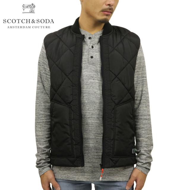 スコッチアンドソーダ ベスト メンズ 正規販売店 SCOTCH＆SODA アウター QUILTED BODYWARMER VEST BLACK 152108 82601 08 クリスマス プレゼント ラッピング
