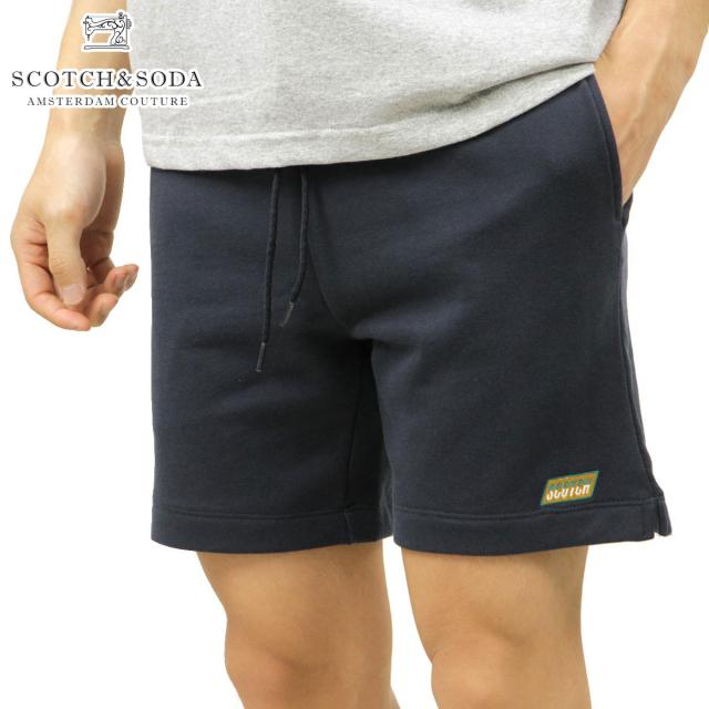 スコッチアンドソーダ ショートパンツ メンズ 正規販売店 SCOTCH＆SODA ボトムス スウェットショートパンツ CLASSIC SWEAT SHORT 155105 3505 12522 76 COAL クリスマス プレゼント ラッピング