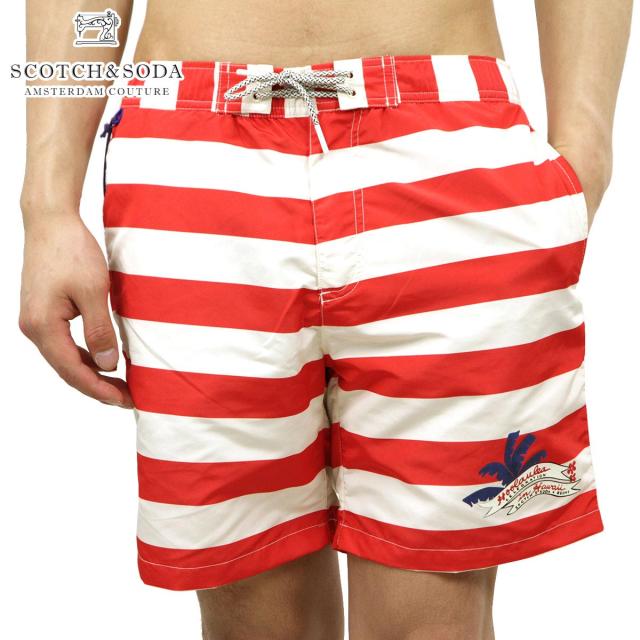 スコッチアンドソーダ 水着 メンズ 正規販売店 SCOTCH＆SODA スイムパンツ トランクス型 MID-LENGTHSMALL PRINTE クリスマス プレゼント ラッピング