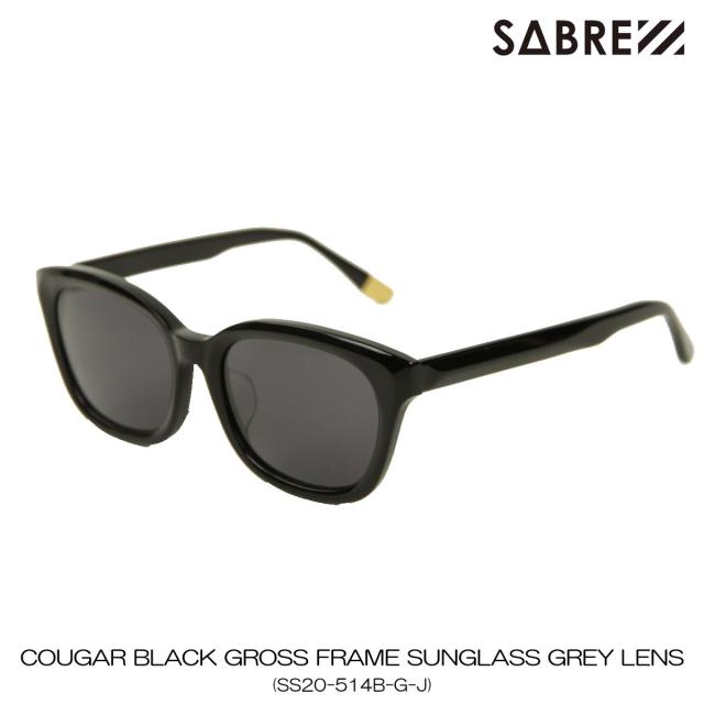 セイバー メンズ レディース サングラス 正規販売店 SABRE めがね クーガー COUGAR BLACK GROSS FRAME SUNGLASS  クリスマス プレゼント ラッピング