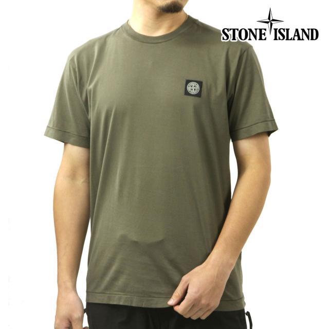 ストーンアイランド メンズ 半袖Tシャツ 正規品 STONE  クルーネック ロゴ Tシャツ STONE  SHORT SL クリスマス プレゼント ラッピング