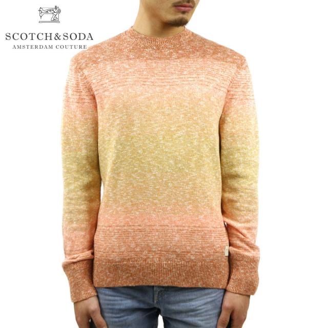 スコッチアンドソーダ セーター メンズ 正規販売店 SCOTCH＆SODA クルーネックコットンセーター RECYCLED COTTON BLEND CREWNECK MELANGE KNIT SWEATER 16 クリスマス プレゼント ラッピング