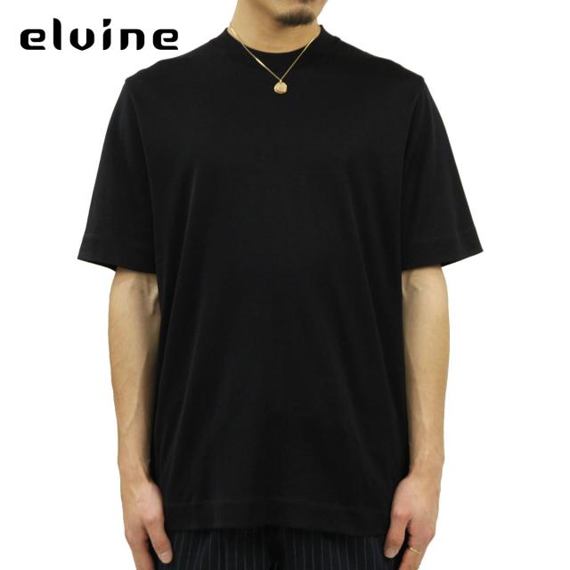 エルバイン Tシャツ メンズ 正規販売店 elvine 半袖Tシャツ 無地 コットンクルーネックTシャツ NOLEN COTTON CRE クリスマス プレゼント ラッピング
