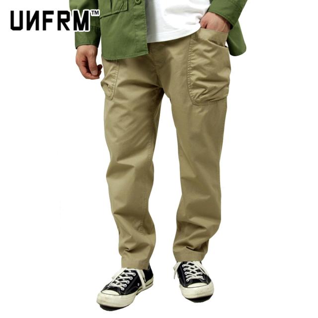 ユニフォーム アウトドア スタンダード ボトムス メンズ 正規販売店 UNFRM OUTDOOR STANDARD チノパン ワークパンツ 9分丈パンツ VENTILE 9/10 WORK PANTS 21SS-1509 BEIGE クリスマス プレゼント ラッピング