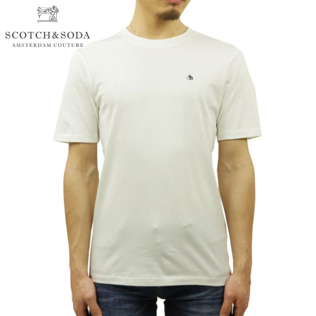 スコッチアンドソーダ Tシャツ メンズ 正規販売店 SCOTCH＆SODA 半袖Tシャツ クルーネック コットン BASIC ORGAN クリスマス プレゼント ラッピング