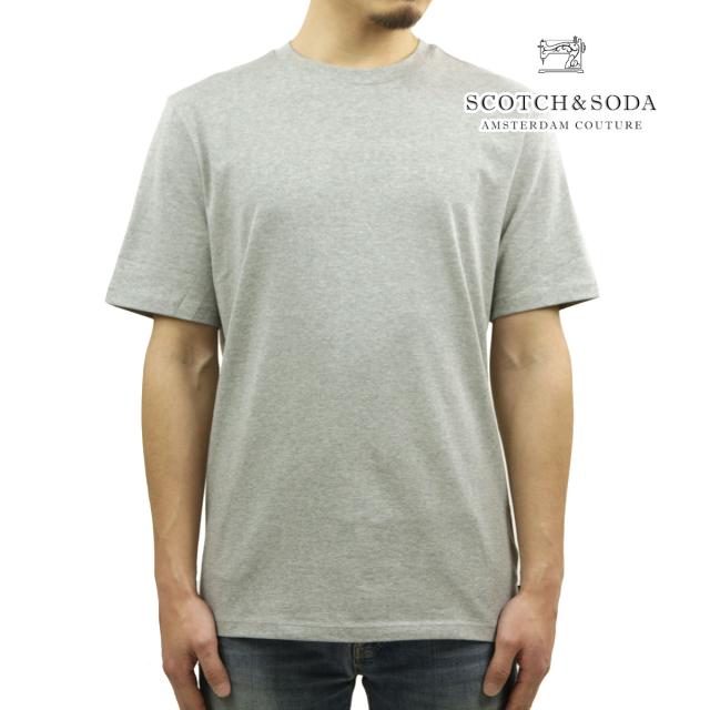 スコッチアンドソーダ メンズ Tシャツ 正規販売店 SCOTCH＆SODA クルーネック 無地 半袖Tシャツ シンプル BASIC  クリスマス プレゼント ラッピング
