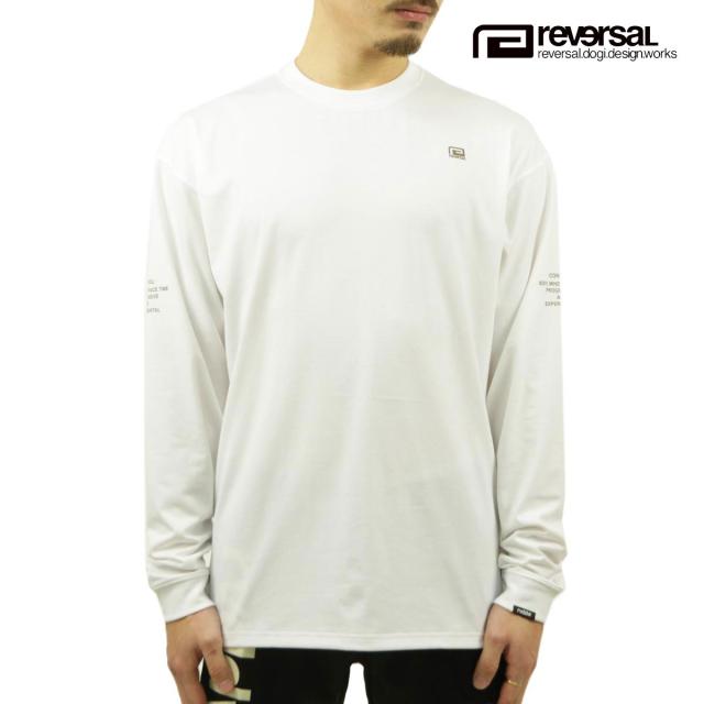 リバーサル ロンT メンズ 正規販売店 REVERSAL rvddw 長袖Tシャツ ビッグシルエット PES MVS BIG SILHOUETTE LONG SLEEVE RV22AW152A WHITE クリスマス プレゼント ラッピング