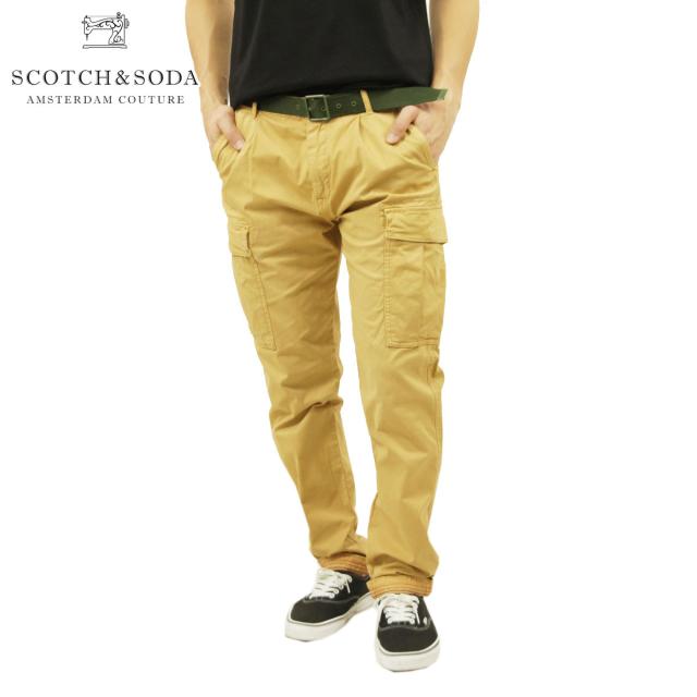 スコッチアンドソーダ ボトムス メンズ 正規販売店 SCOTCH＆SODA カーゴパンツ SEASONAL- GARMENT-DYED CARGO PANT 155028 0768 SANDSTONE クリスマス プレゼント ラッピング