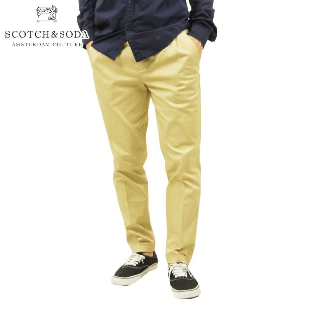 スコッチアンドソーダ ボトムス メンズ 正規販売店 SCOTCH＆SODA チノパンツ TWILT- CHIC PLEATED CHINO IN CLEA クリスマス プレゼント ラッピング