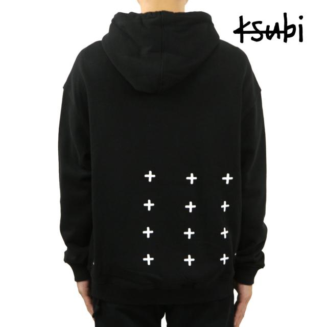 スビ メンズ パーカー 正規販売店 KSUBI バックプリント プルオーバー フーディー 4 X 4 BIGGIE HOODIE JET BLAC クリスマス プレゼント ラッピング