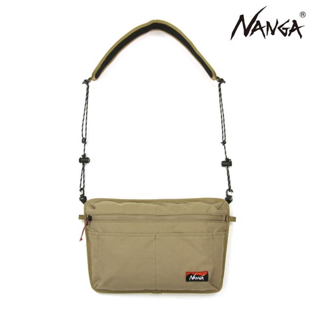 ナンガ メンズ レディース サコッシュ 正規販売店 NANGA ショルダーバッグ 鞄 HINOC SACOCHE NA2441-3A100 BEIGE クリスマス プレゼント ラッピング