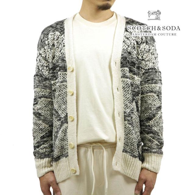 スコッチアンドソーダ メンズ セーター 正規販売店 SCOTCH＆SODA ジャガードニット カーディガン RELAXED JACQUA クリスマス プレゼント ラッピング