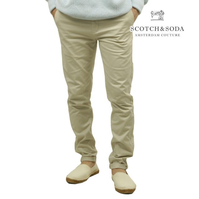 スコッチアンドソーダ メンズ チノパン 正規販売店 SCOTCH＆SODA ボトムス MOTT- CLASSIC TWILL CHINO PANT 1623 クリスマス プレゼント ラッピング