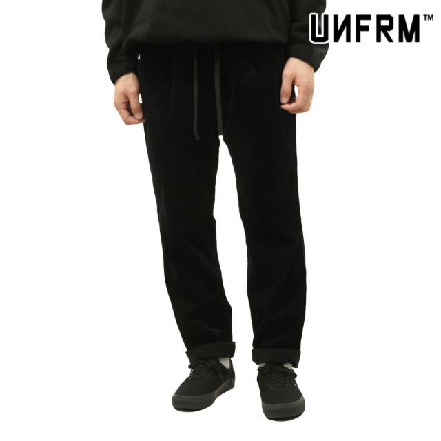 ユニフォーム アウトドア スタンダード メンズ イージーパンツ 正規販売店 UNFRM OUTDOOR STANDARD コーデュロイ ボトムス ロングパンツ CORDUROY ONETUCK EASY PANTS AW-7557 BLACK クリスマス プレゼント ラッピング