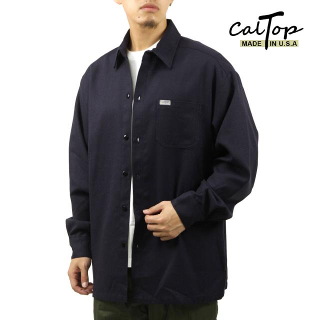 キャルトップ メンズ 長袖シャツ 正規品 CALTOP カジュアルシャツ CALTOP SOLID LONG SLEEVE SHIRTS 2000 長袖   クリスマス プレゼント ラッピング