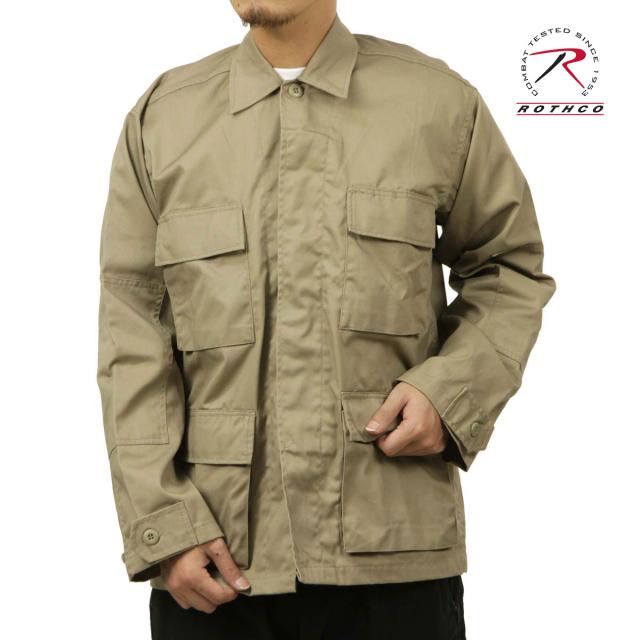ロスコ メンズ ワークシャツ 正規品 ROTHCO 長袖シャツ BDUシャツ ROTHCO TWILL BDU SHIRT 7900 KAHKI クリスマス プレゼント ラッピング