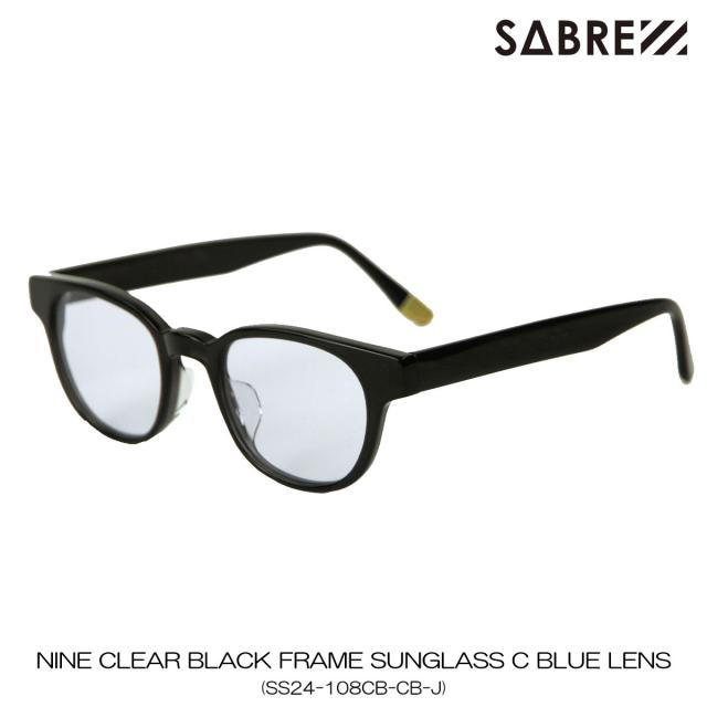 セイバー メンズ レディース サングラス 正規販売店 SABRE めがね ナイン NINE CLEAR BLACK FRAME SUNGLASS C BL クリスマス プレゼント ラッピング