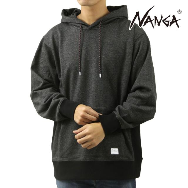 ナンガ メンズ パーカー 正規販売店 NANGA プルオーバー フーディー ECO HYBRID SWEAT HOODIE NW2241-1F219 BLK  クリスマス プレゼント ラッピング